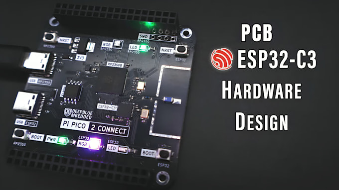 Diseñar pcb para esp32 arduino y stm32 para proyectos de iot y embebidos