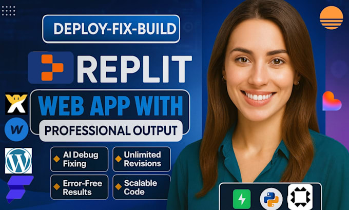 Desplegar corrección de la app web en replit, construir replit ai ...