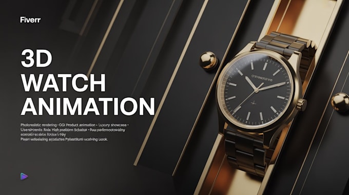 Create cinematic luxury watch animation with premium vfx and product ...