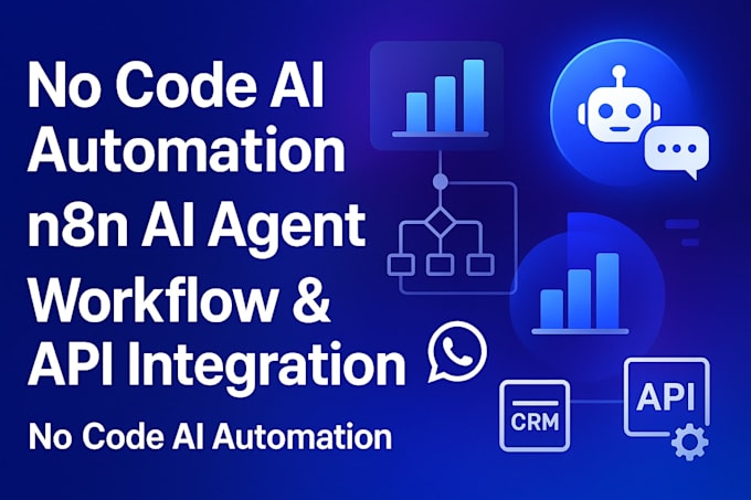 No code ai automation with n8n low code workflow n8n ai agent api integration by Arlo_guth | Fiverr