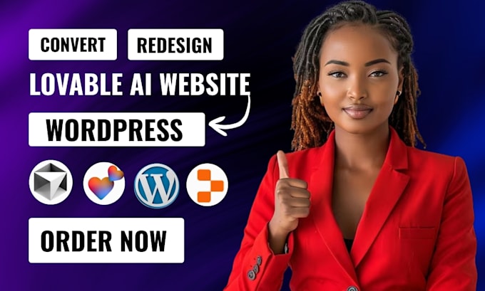 Convert lovable ai to wordpress, redesign lovable ai website, clone lovable ai by Smart0922 | Fiverr