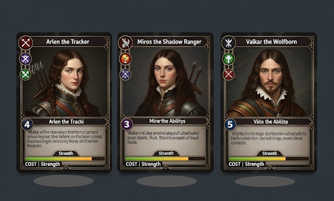 Draw illustration for card game and tarot card by Symeonshuffle | Fiverr