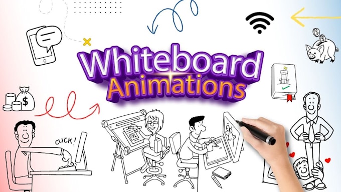 Create professional custom whiteboard animation explainer video by ...
