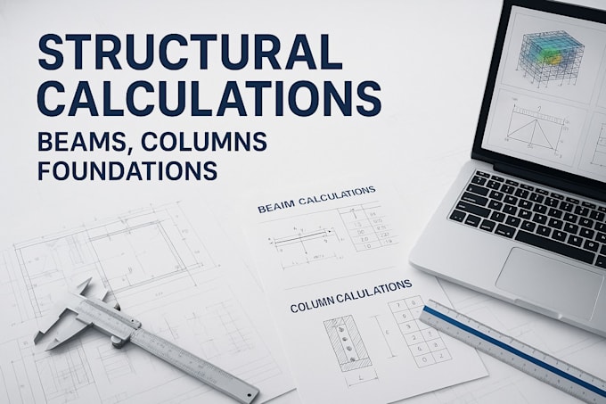 Design beams, column, and foundations with complete structural ...