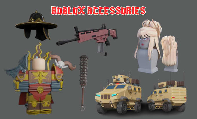 Create professional roblox ugc accessories, props, armor, and 3d models ...