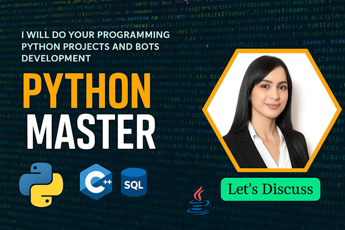 Do c cpp sql python bots programming projects by Madeehab700 | Fiverr