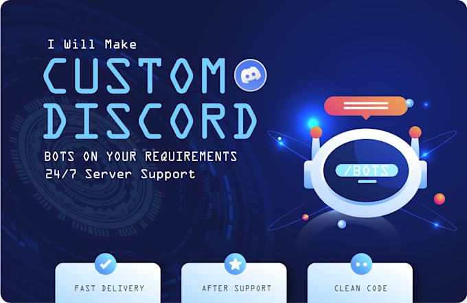 Build a custom discord bot using nodejs or python with commands and automation by Hamim_ally ...