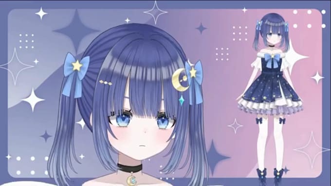 Design high quality v tuber model live2d rig anime v tuber commission ...