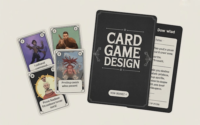 Do game card design , board game art , christmas game card by ...