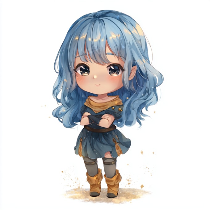 Create cute anime chibi character for dnd, chibi png tuber by ...