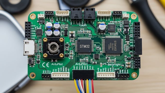 Design stm32 flight controller pcb design autopilot imu gps esc ...