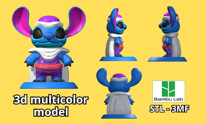 Color 3d model split slice coloring stl to 3mf conversion for printing ...