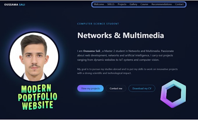 Create a modern portfolio website for students by Salioussama | Fiverr