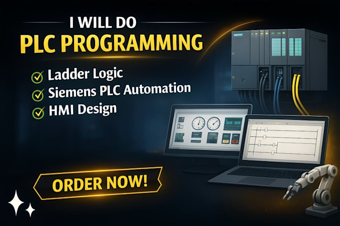 Do plc programming, ladder logic, siemens plc automation and hmi design ...
