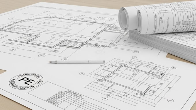 Certified pe stamped drawings structural calculations engineering plan ...