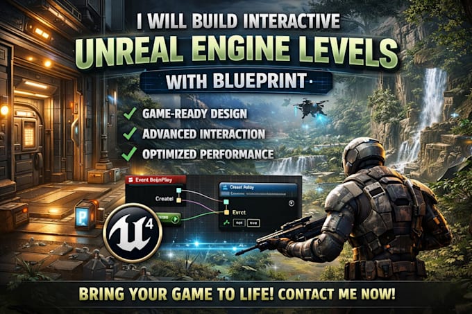 Build interactive unreal engine levels with blueprint by Johnsonrosemar ...