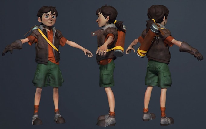 Make high quality 3d characters model walk cycle fight animation lip ...