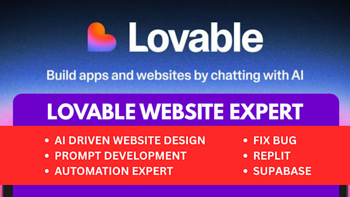 Lovable ai, lovable dev, lovable, lovable website, lovable dev ai, ai developer by Moses_devhub ...