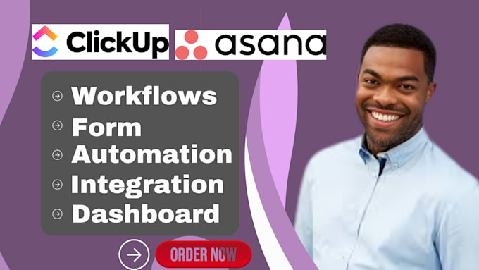 Advanced clickup automation asana workflow dashboard and full project ...