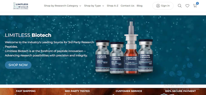 Create a fast and fda compliant research peptide website by Tech_taurus ...