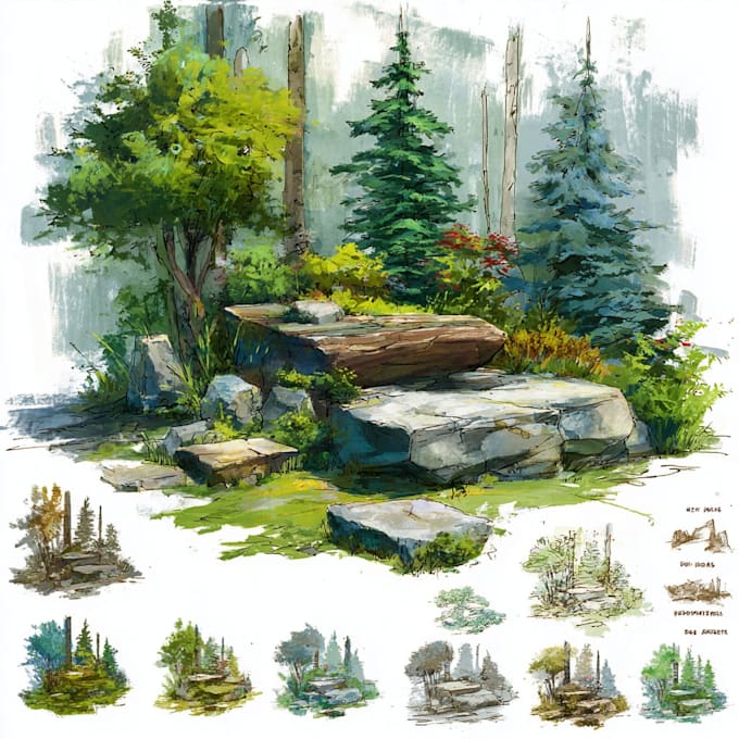 Desing a environment concept art or landscape design by Octaaqusee | Fiverr
