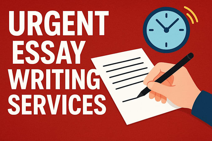 Do urgent essay writing as an essay writer upto 2000, 3000, 4000, 5000 ...