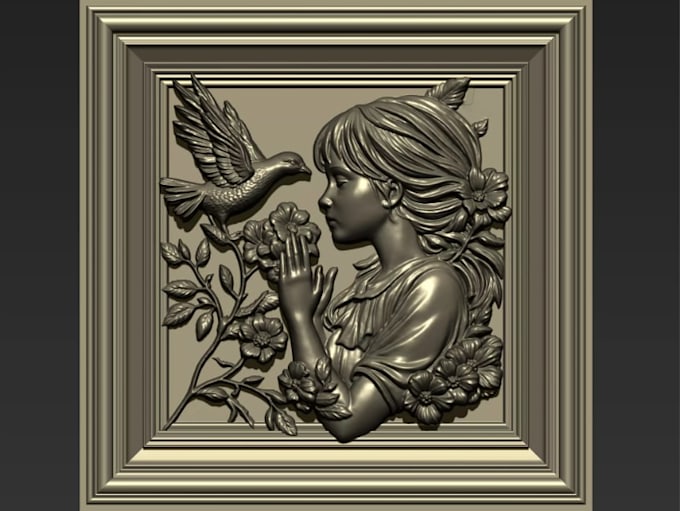 Design 3d portrait relief,wood carving or engraving dxf,high relief,3d ...