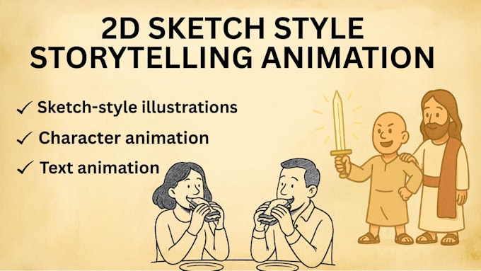 Create a 2d sketch style animated storytelling video by Prajwallamsal ...