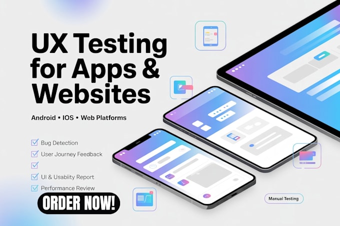 Do app, website testing ,qa, usability ux reviews for android, ios, web ...