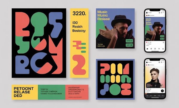 Design a complete music release flyer, banner, poster and album cover ...