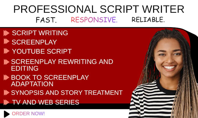 Do movie script writing, screenplay writing, screenwriting, film script ...