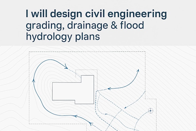 Do civil engineering grading, drainage and flood hydrology plans by ...
