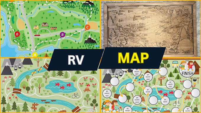 Design rv park, campground, resort, and property maps in vector by ...