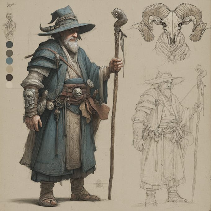 Design fantasy game art characters design illustration by Cynthialls ...