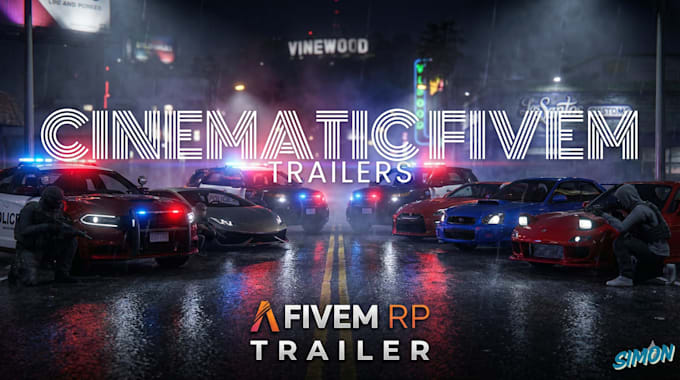 Create a cinematic fivem trailer, loading screen, or server promo by ...