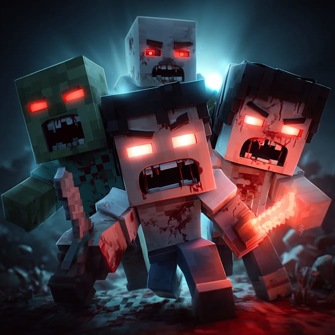 Make thumbnail youtube horror creepy scary minecraft gaming by ...