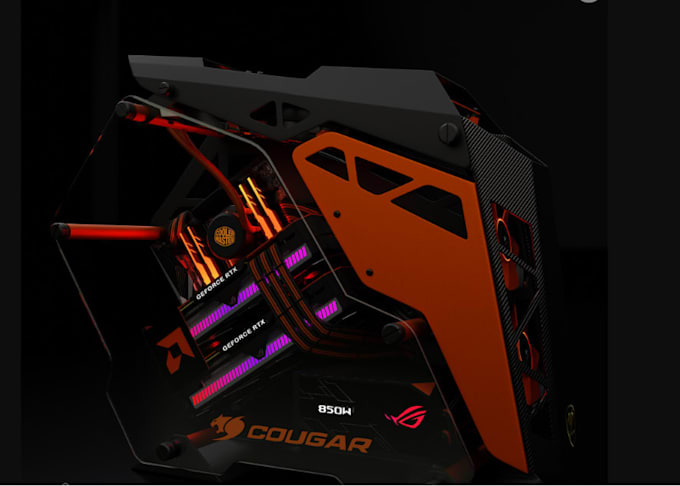 Build gaming pc case,pc modding,cad design,3d printable pc parts,stl ...