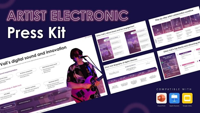 Design dj epk, electronic press kit, media kit and press kit by ...