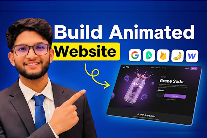 Build an animated website with smooth scroll, micro interactions and ...