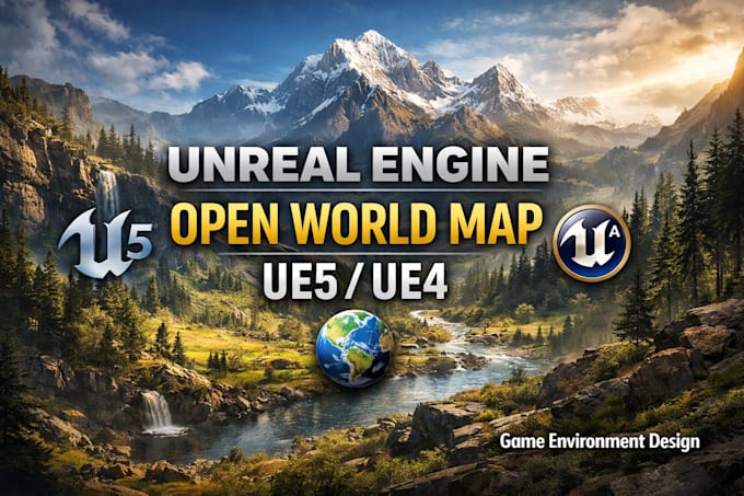 Build unreal engine open world environment ue5 ue4 by Eddiejonas8 | Fiverr