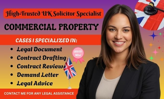 Be your uk solicitor contract, legal agreement, transferring commercial ...