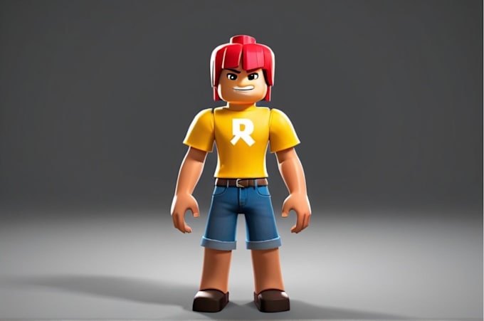 Create roblox 3d character, roblox avatar, accessories, game character ...