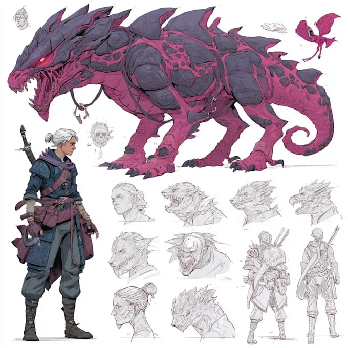 Design unique fantasy characters for dnd or rpgs by Sainabouint | Fiverr