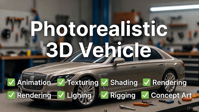 Create 3d car model custom vehicle design high detail automotive ...