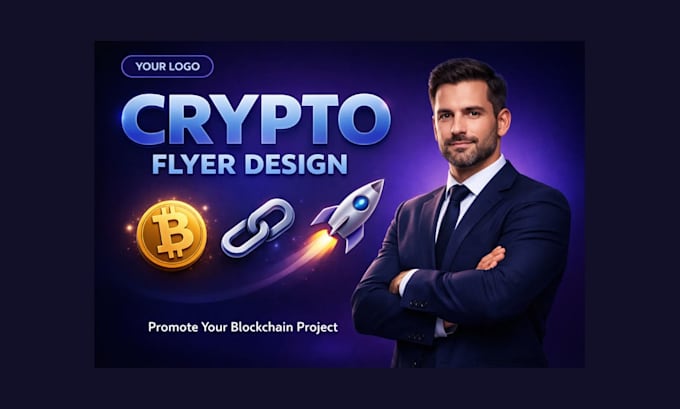 Design professional crypto flyers for blockchain and web3 projects by ...