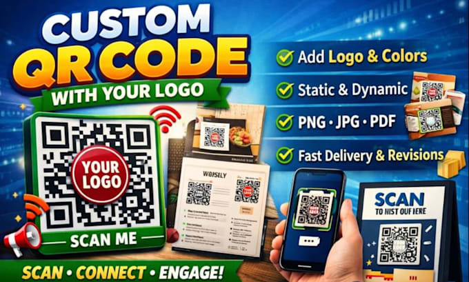 Generate custom qr code with your logo, qr code generator, barcode for ...