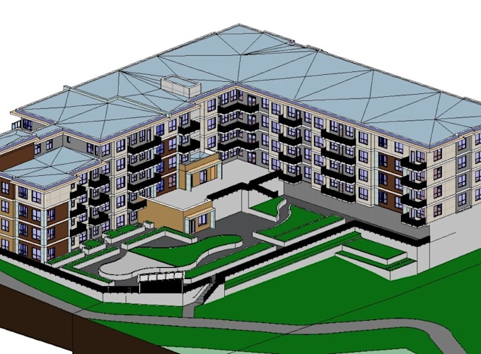 Create 3d revit bim model for building project, structure,cash ...