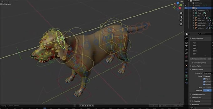 Rig 3d animal character,facial rig,auto rig pro,vrm rig,animaze rig ...