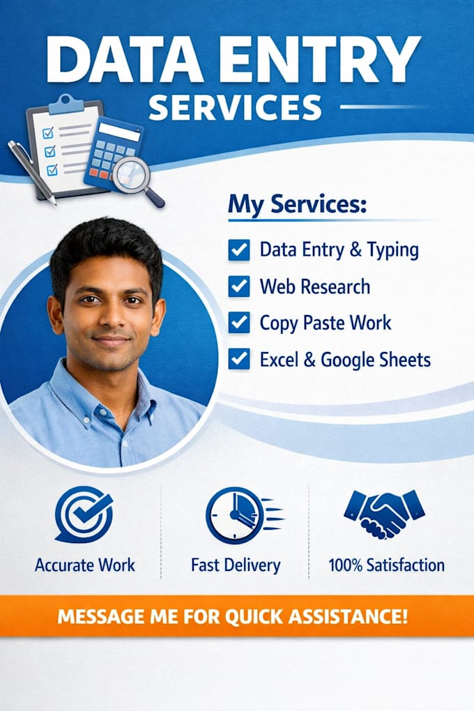 Do accurate data entry, web research, and copy paste work by Dinuka ...