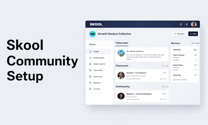 Do skool community setup skool course creation and skool community ...